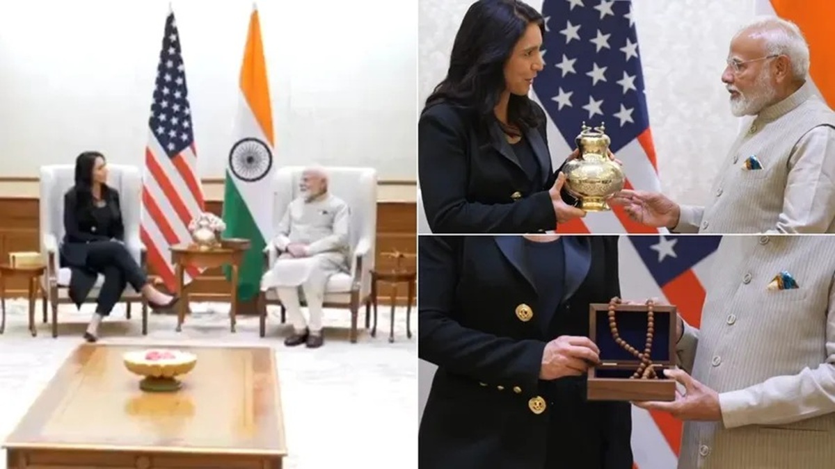 Prime Minister Modi Presented Tulsi Gabbard With The Holy Water Of Maha ...