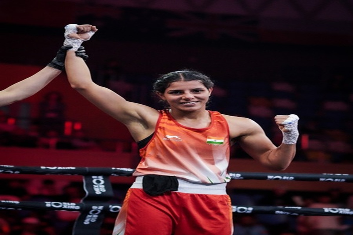 Sakshi Wins Indias First Gold At World Boxing Cup 2025